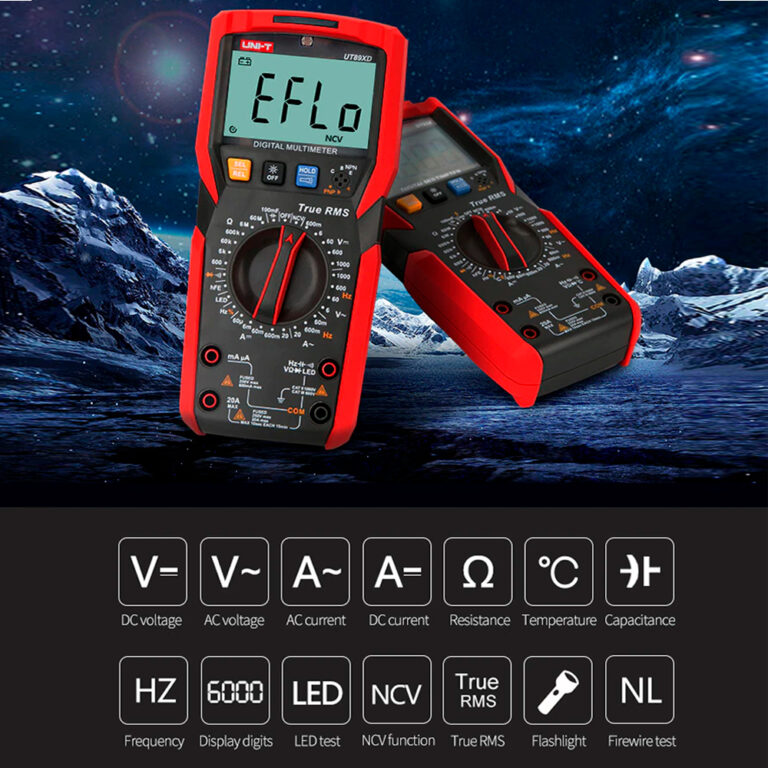 Multímetro digital UNI-T UT89XD - Multitester Profesional - Cronox Store