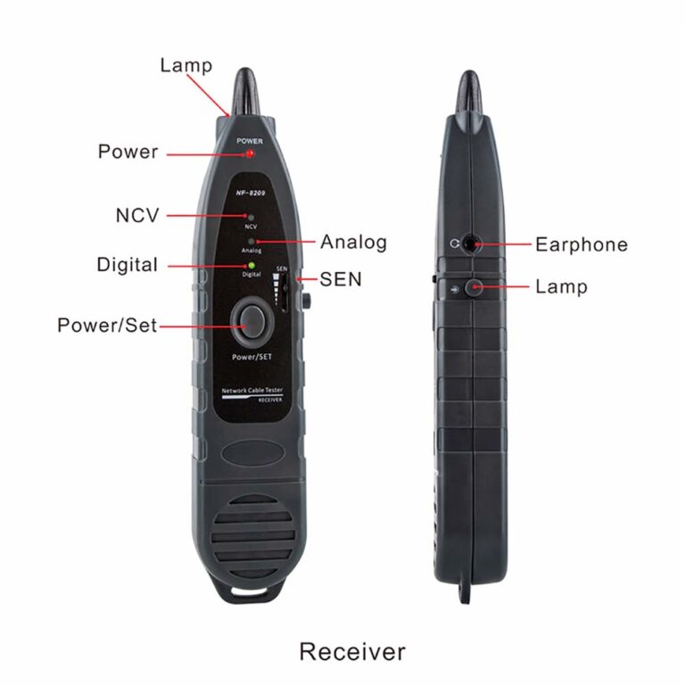 Rastreador de cable de red NF-8209 Probador PoE tester Rj45 - Cronox Store